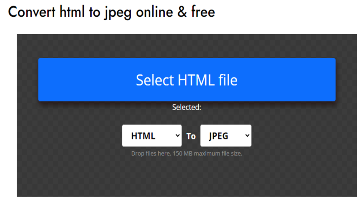 HTML To JPEG Converter: Best HTML To JPEG Converters Online - JBlog.